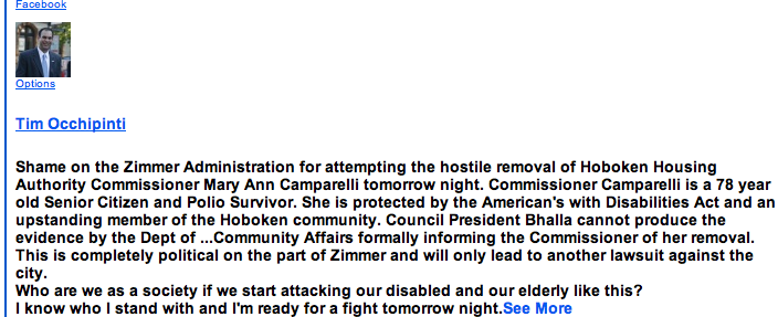 Tim Occhipinti returns to exploiting the HHA well - hobokenhorse.com